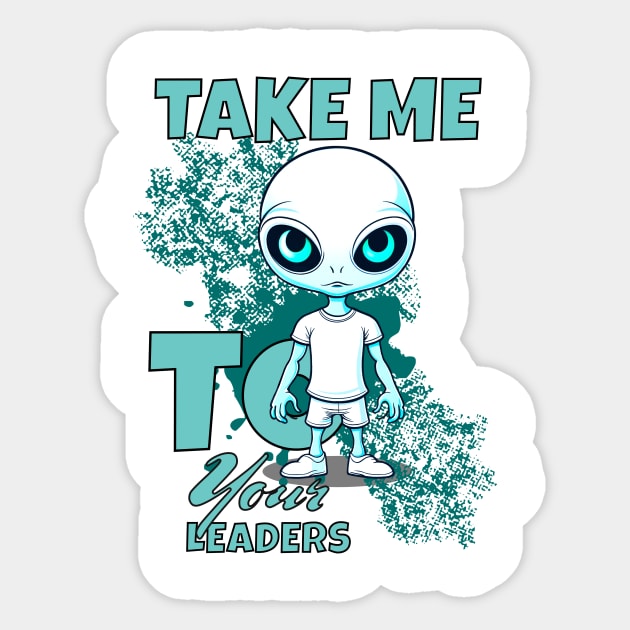 Cute Alien Alien Sticker Teepublic